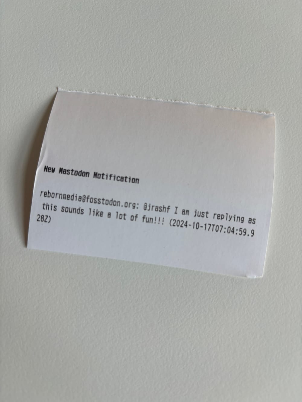 Raspberry Pi + Receipt Printer = Hours of Fun | Dr James Ashford